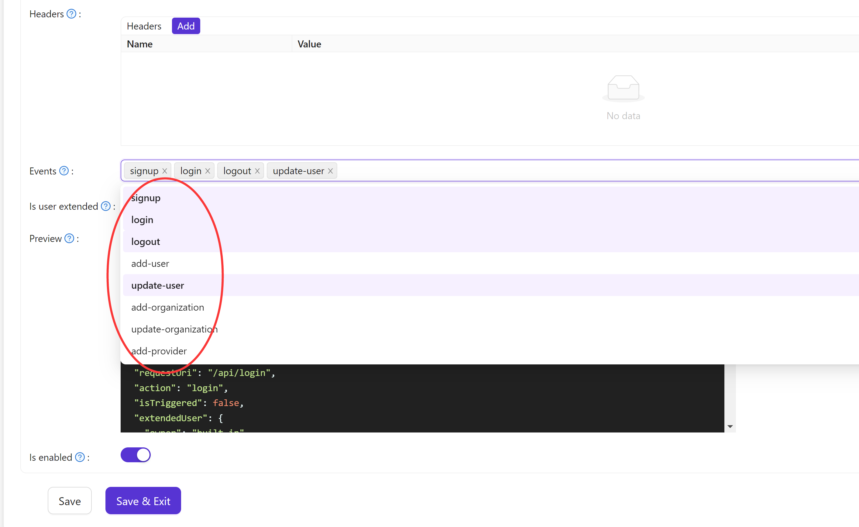 [feature] add more events to webhooks · Issue #1769 · casdoor/casdoor · GitHub