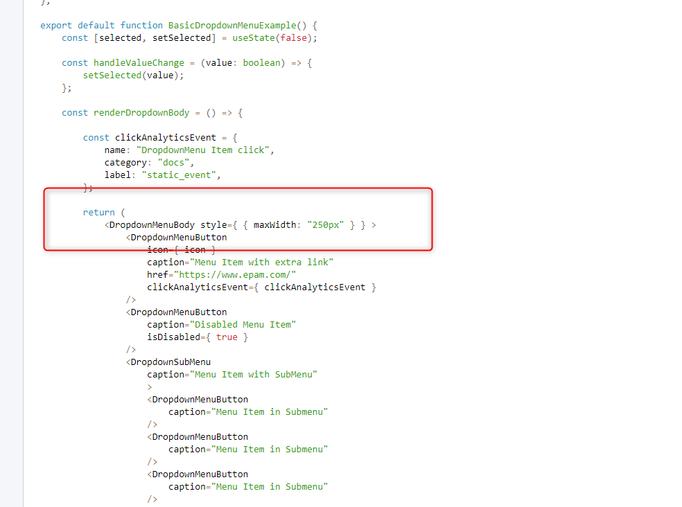 [DropdownMenuBody]: style prop doesn't applied · Issue #207 · epam/UUI · GitHub