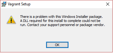 Problem with windows installer package · Issue #10162 · hashicorp/vagrant · GitHub