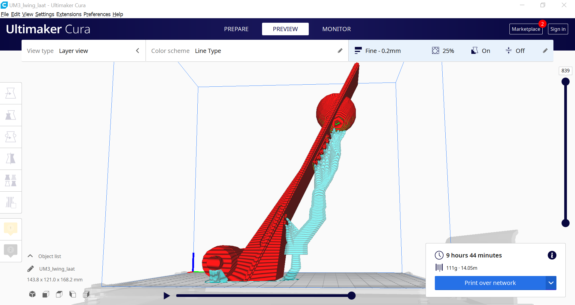 [4.6.1] Jump in tree support diameter results in failed print · Issue #7711 · Ultimaker/Cura ...