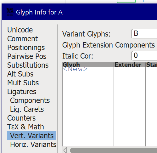 Error when generating fonts witn MathKerning · Issue #3649 · fontforge/fontforge · GitHub