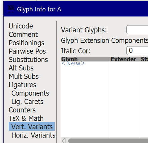 Error when generating fonts witn MathKerning · Issue #3649 · fontforge/fontforge · GitHub