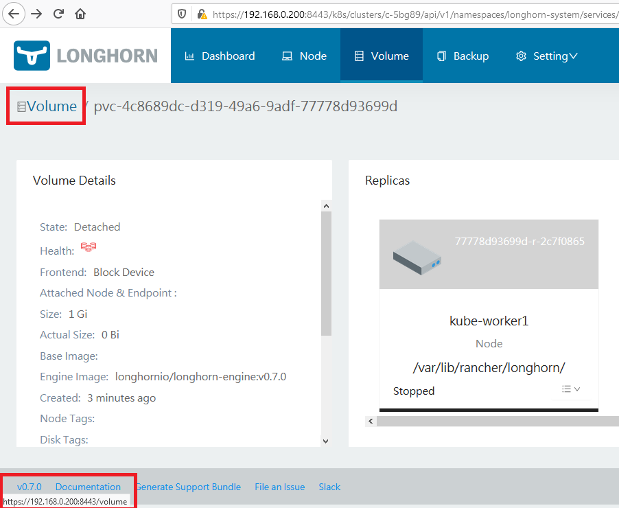 UI: Volume link doesn't work · Issue #980 · longhorn/longhorn · GitHub