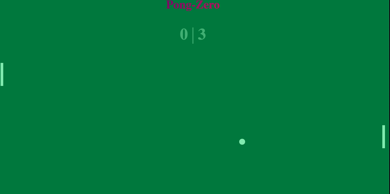GitHub - britishninja47/Pong-Zero: Face-off against the computer in this remake classic ...