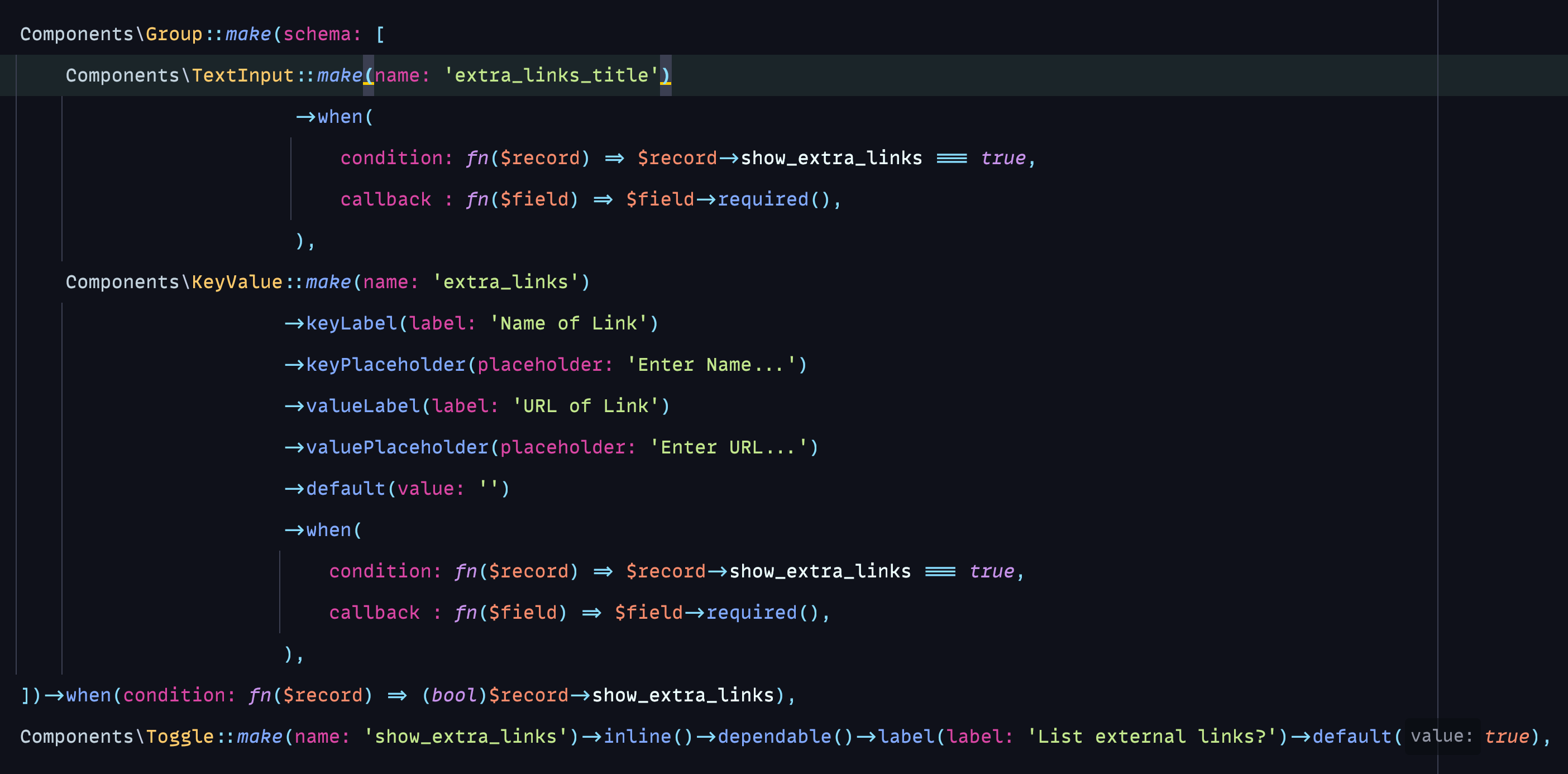 Dependable toggle component causing weird side affects if wrapped in a Group Component and/or ...