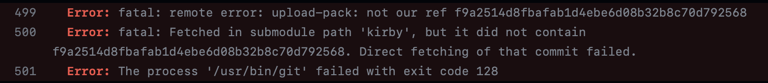 Github actions: checking out sandbox fails · Issue #5358 · getkirby/kirby · GitHub