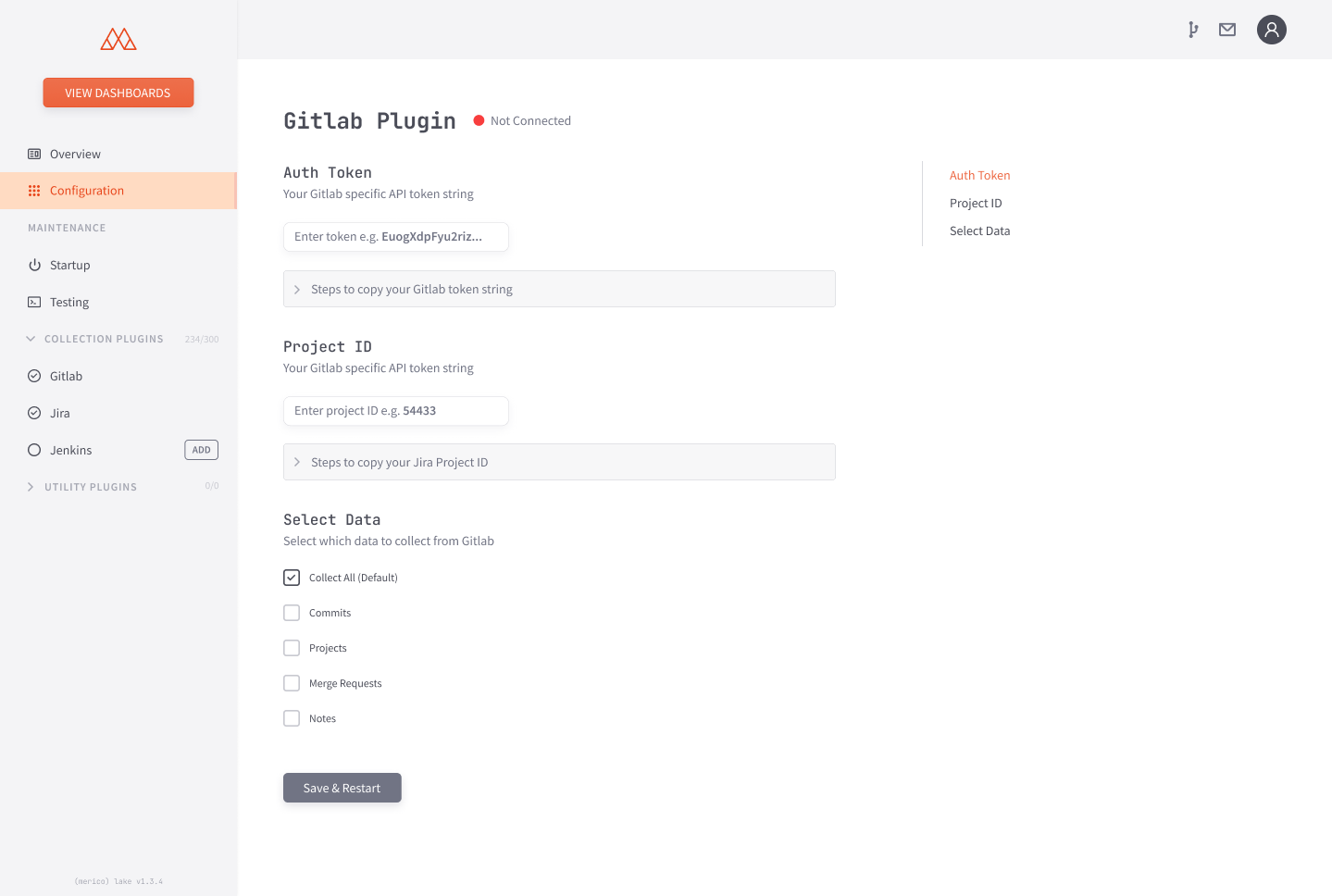 Config dashboard · Issue #337 · apache/incubator-devlake · GitHub