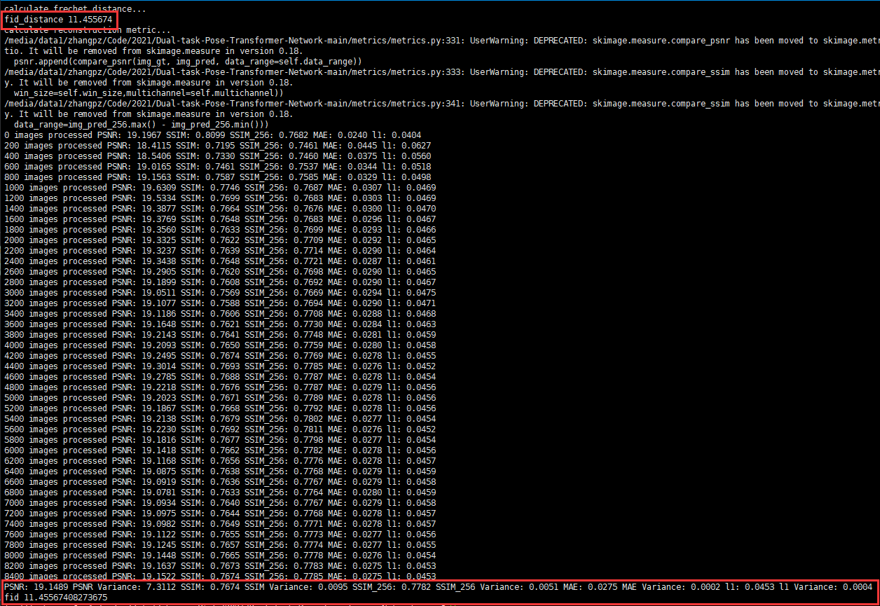 why the fid calculated with your evaluation script is different from the fid on your paper ...