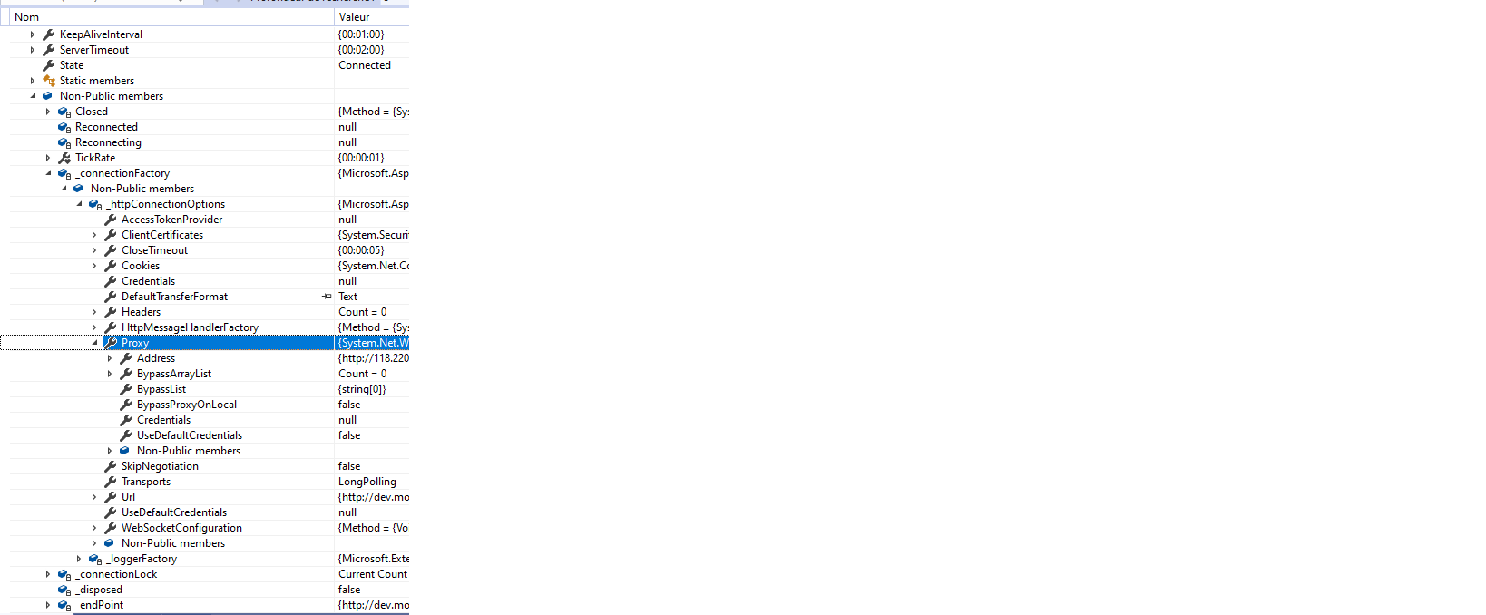 HubConnectionBuilder.WithUrl HttpConnectionOptions proxy configuration not working · Issue ...