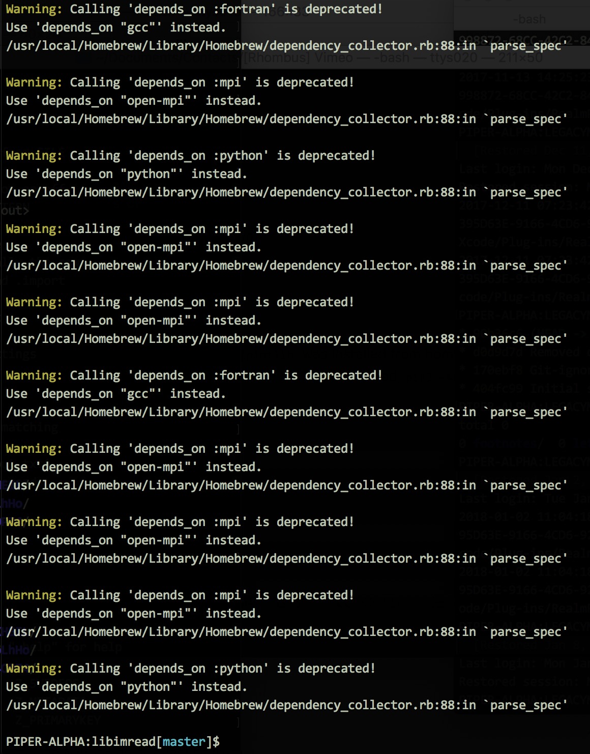 Warning: Calling 'depends_on :python3' is deprecated! · Issue #3717 ...