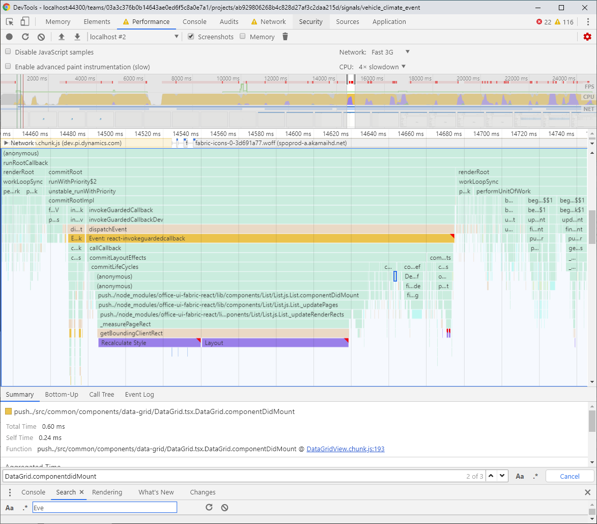 Performance: why does List force layout/reflow (getBoundingClient) in componentDidMount? · Issue ...