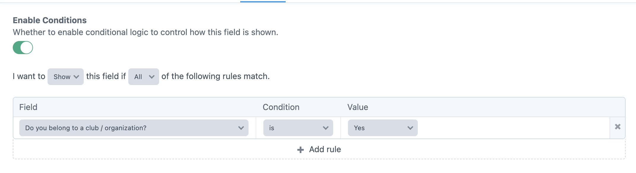 Conditional Bug - not hiding field when conditional isn't met. · Issue #804 · verbb/formie · GitHub