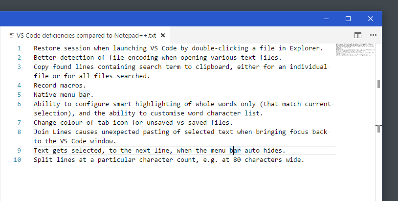 Scrollbar highlighting of matches doesn't take word wrapping into account · Issue #32889 ...