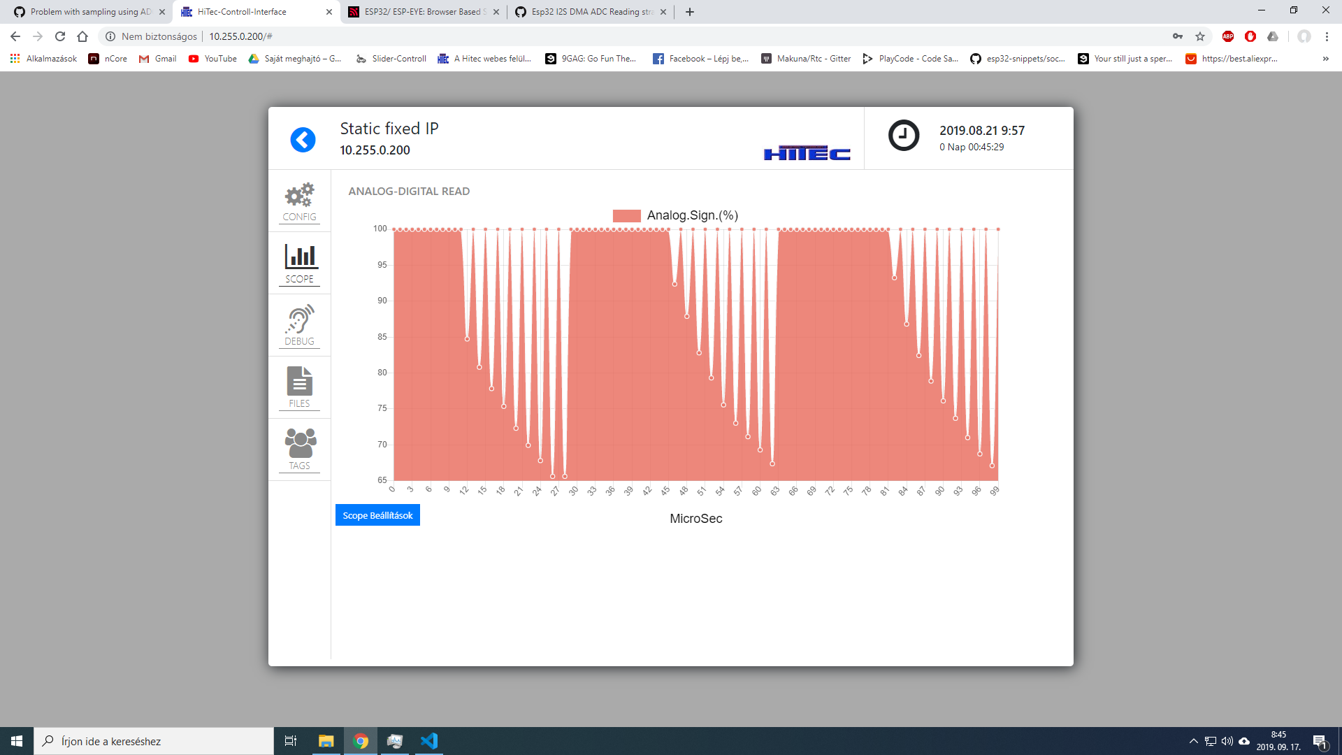 Esp32 I2S DMA ADC Reading strange signals. · Issue #3221 · espressif/arduino-esp32 · GitHub