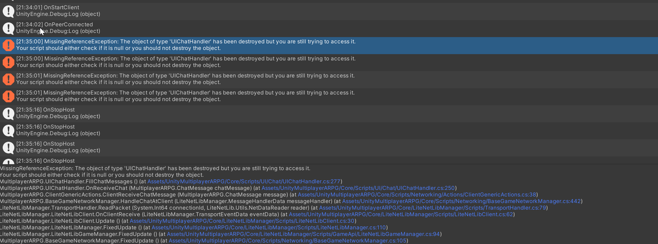 UIChatHandler: MissingReferenceException after using Warp Portals · Issue #1131 · suriyun ...