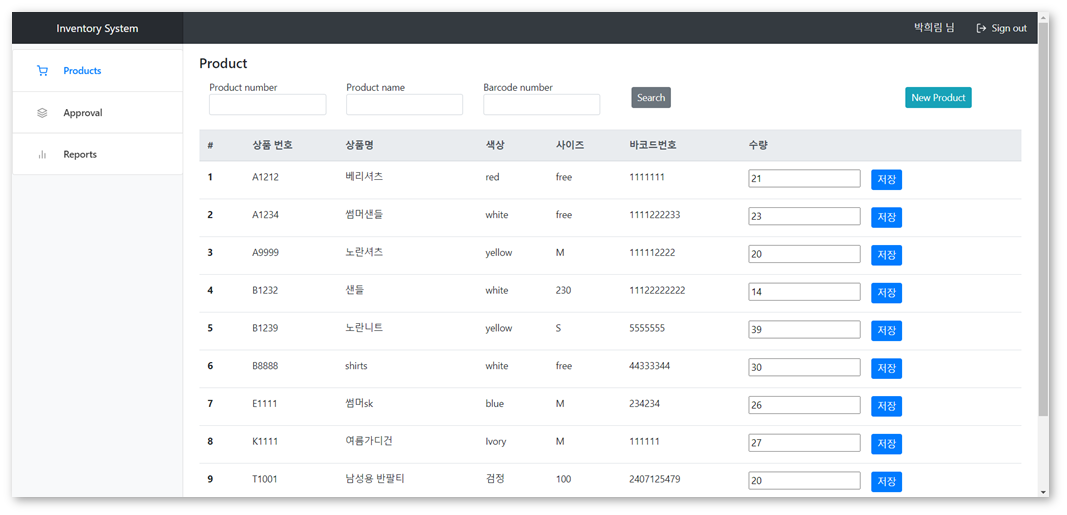 GitHub - Yangheerim/Inventory-System: Software Engineering Term Project - 쇼핑몰 재고관리 시스템