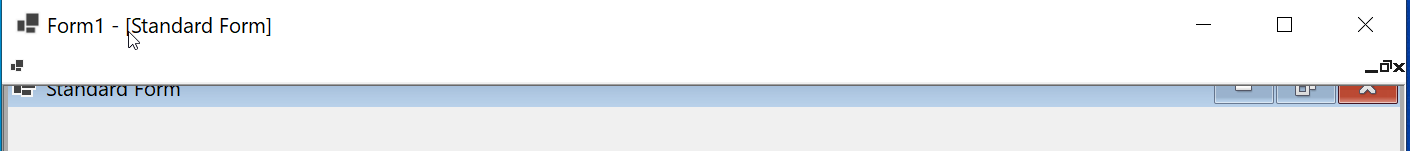 The form title bar of an MDI child form is shown under the main bar in High DPI · Issue #9047 ...