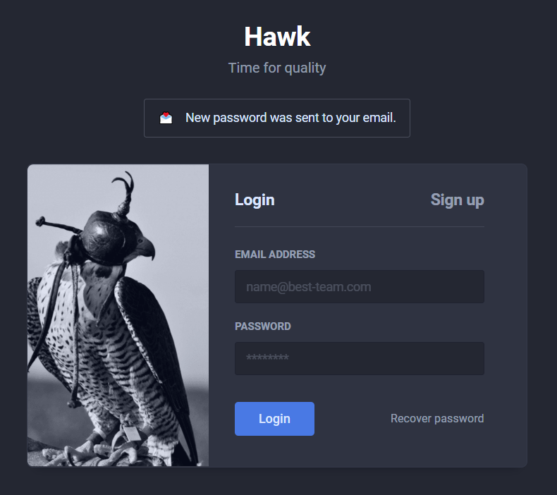 Recover password with wrong email · Issue #269 · codex-team/hawk.garage · GitHub
