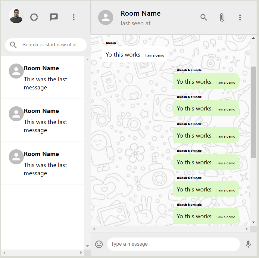 GitHub - AkashNemade16/whatsappMern: Whatsapp clone