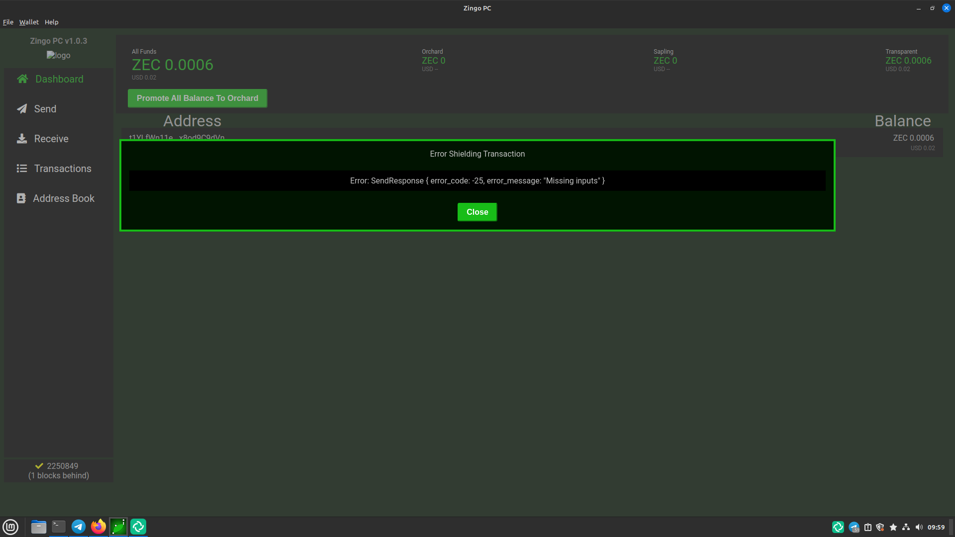 Rescan Does Not Work Properly · Issue 573 · Zingolabszingolib · Github