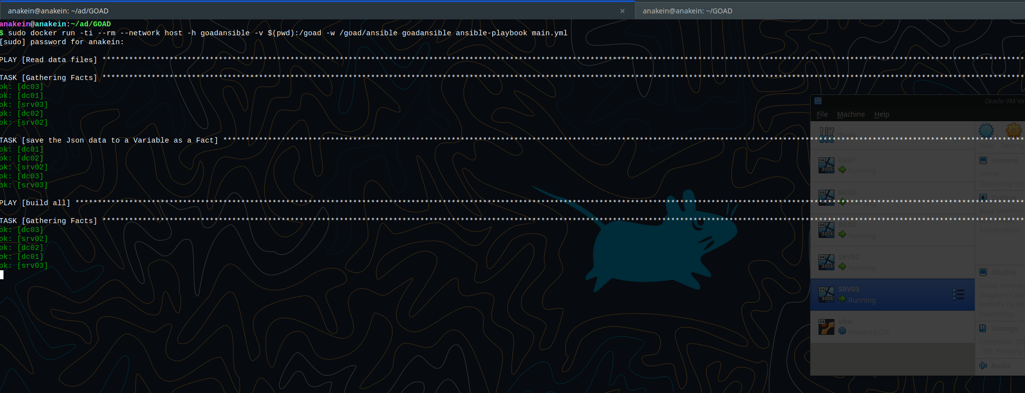 Ansible Via Docker On Windows · Issue 101 · Orange Cyberdefense Goad · Github