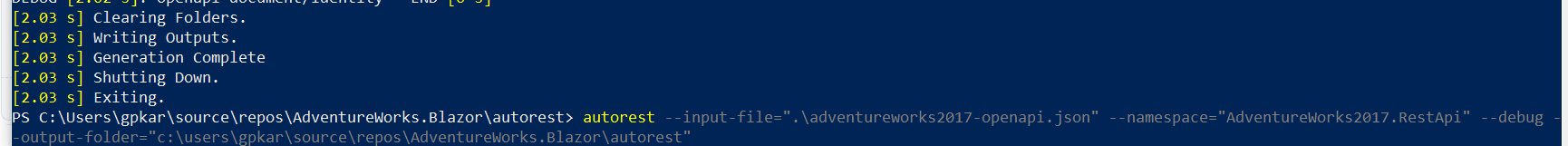 Unable to locate the generated files · Issue #3711 · Azure/autorest · GitHub