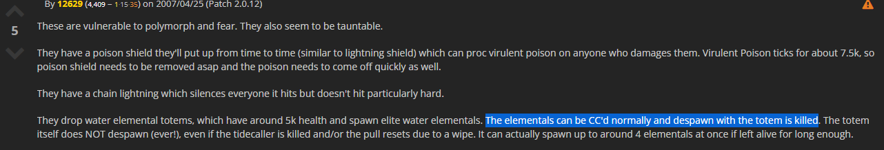 [SSC] Water Elemental Totem only despawning last add summoned if destroyed · Issue #8543 ...