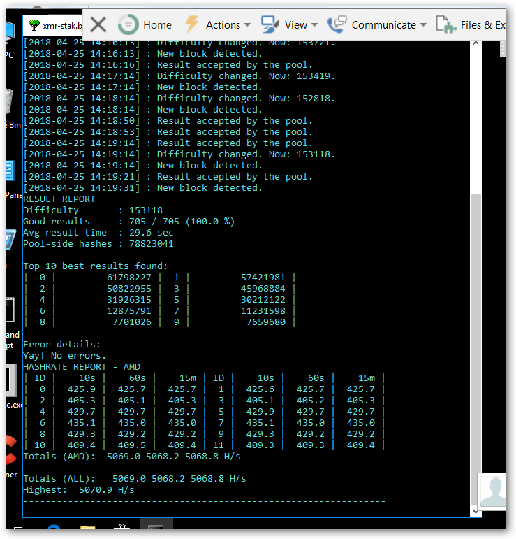 Xmr-Stak2.4.3 continues mining "rejected shares" for hours after reconnecting to pool · Issue ...