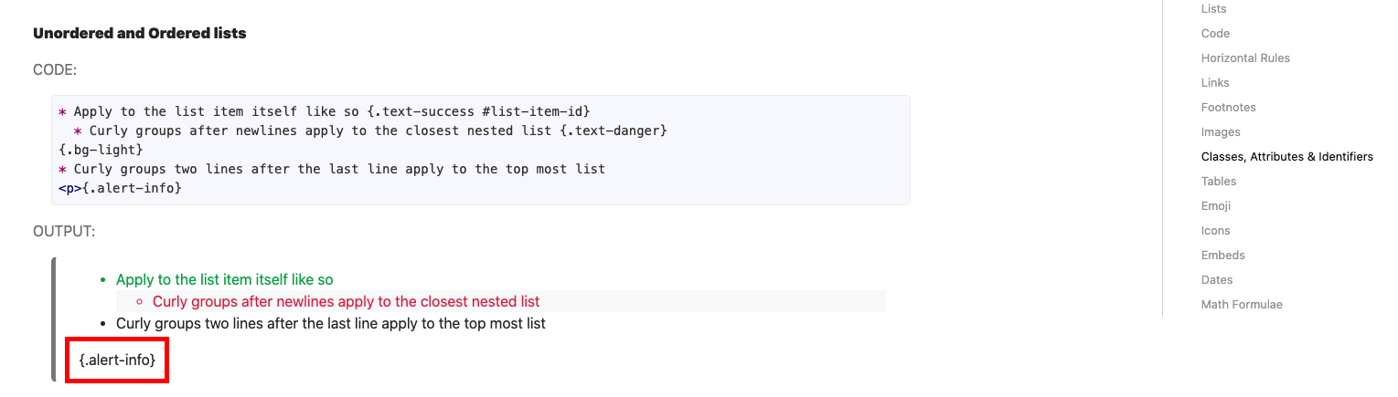Markdown It Attrs Not Parsing Properly In User Guide · Issue 1500 · Markbindmarkbind · Github