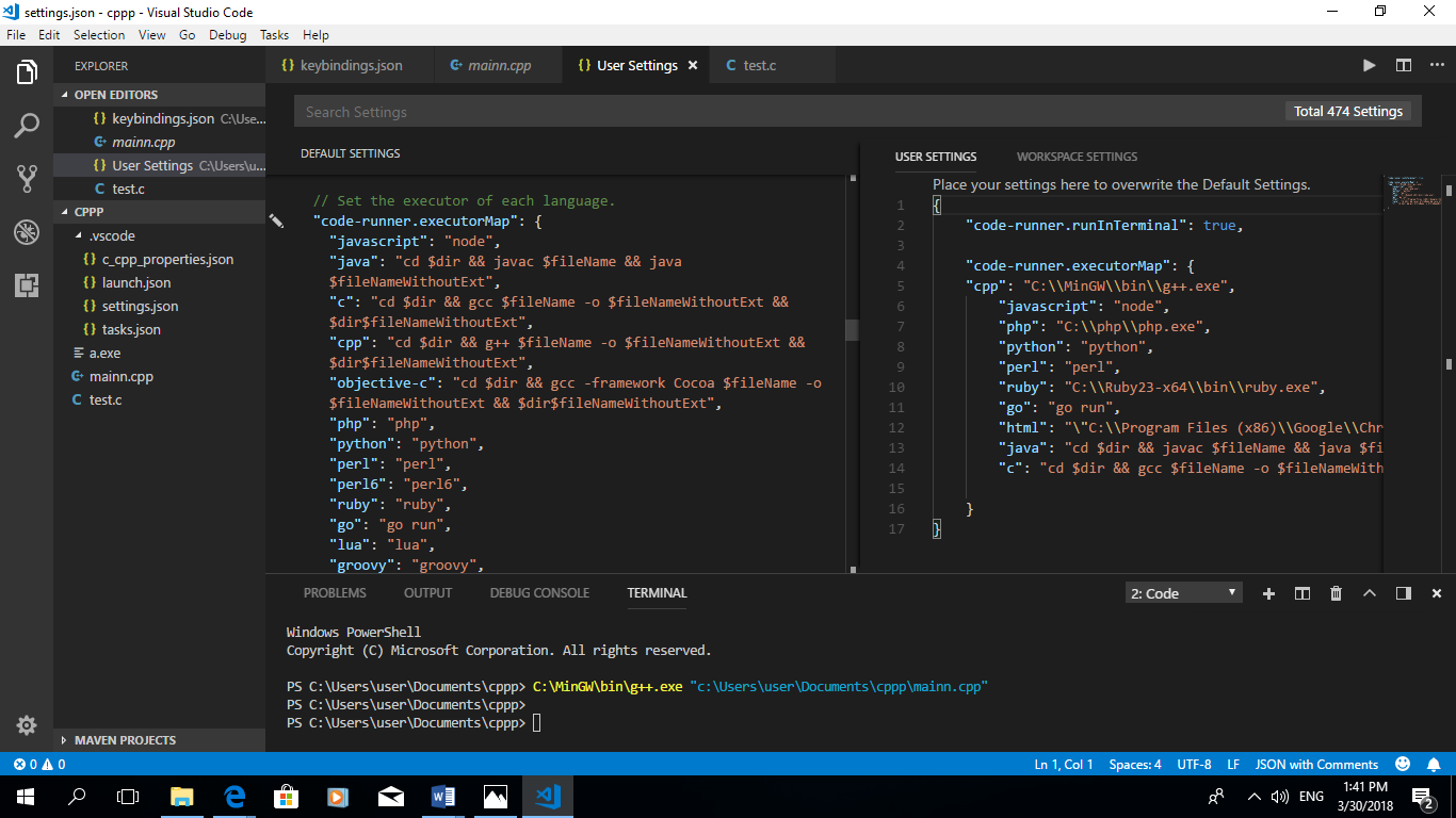 executor map and error · Issue #285 · formulahendry/vscode-code-runner ...