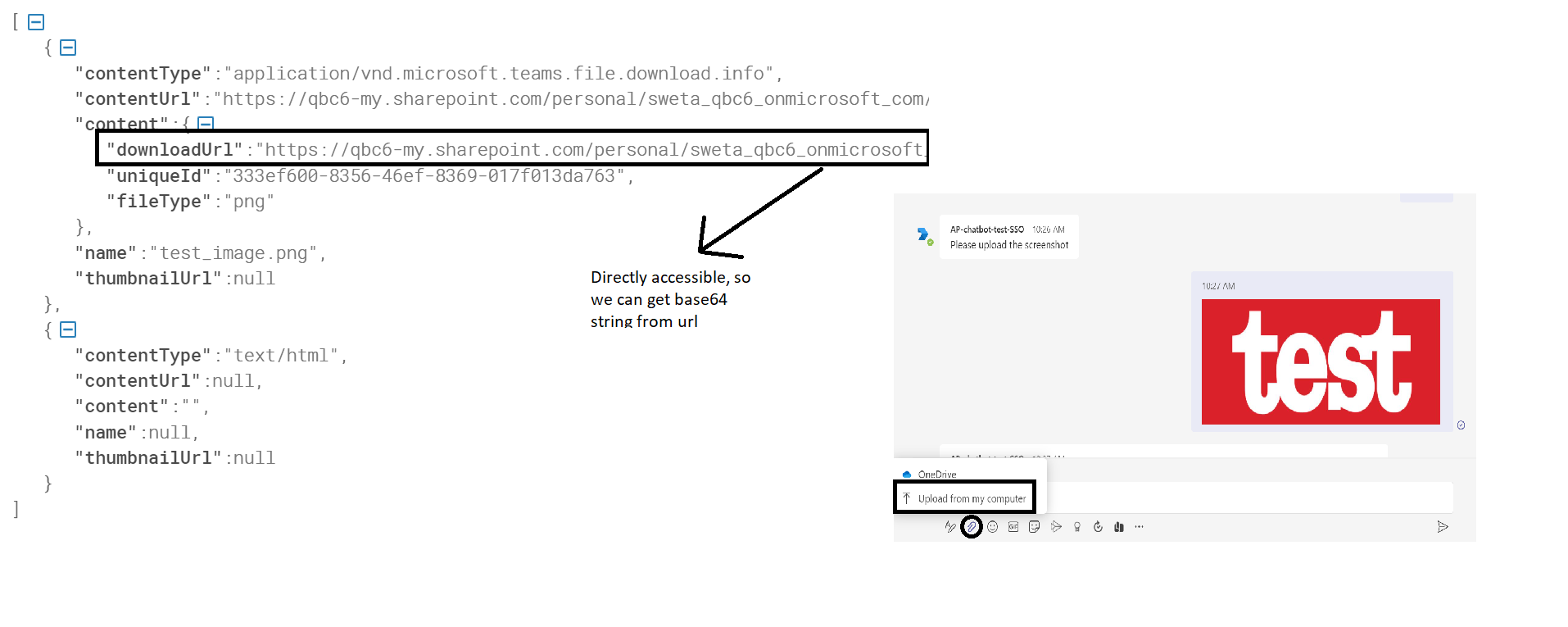 Send Fileimage Type Attachment From User To Bot On Teams Group Chat 1399