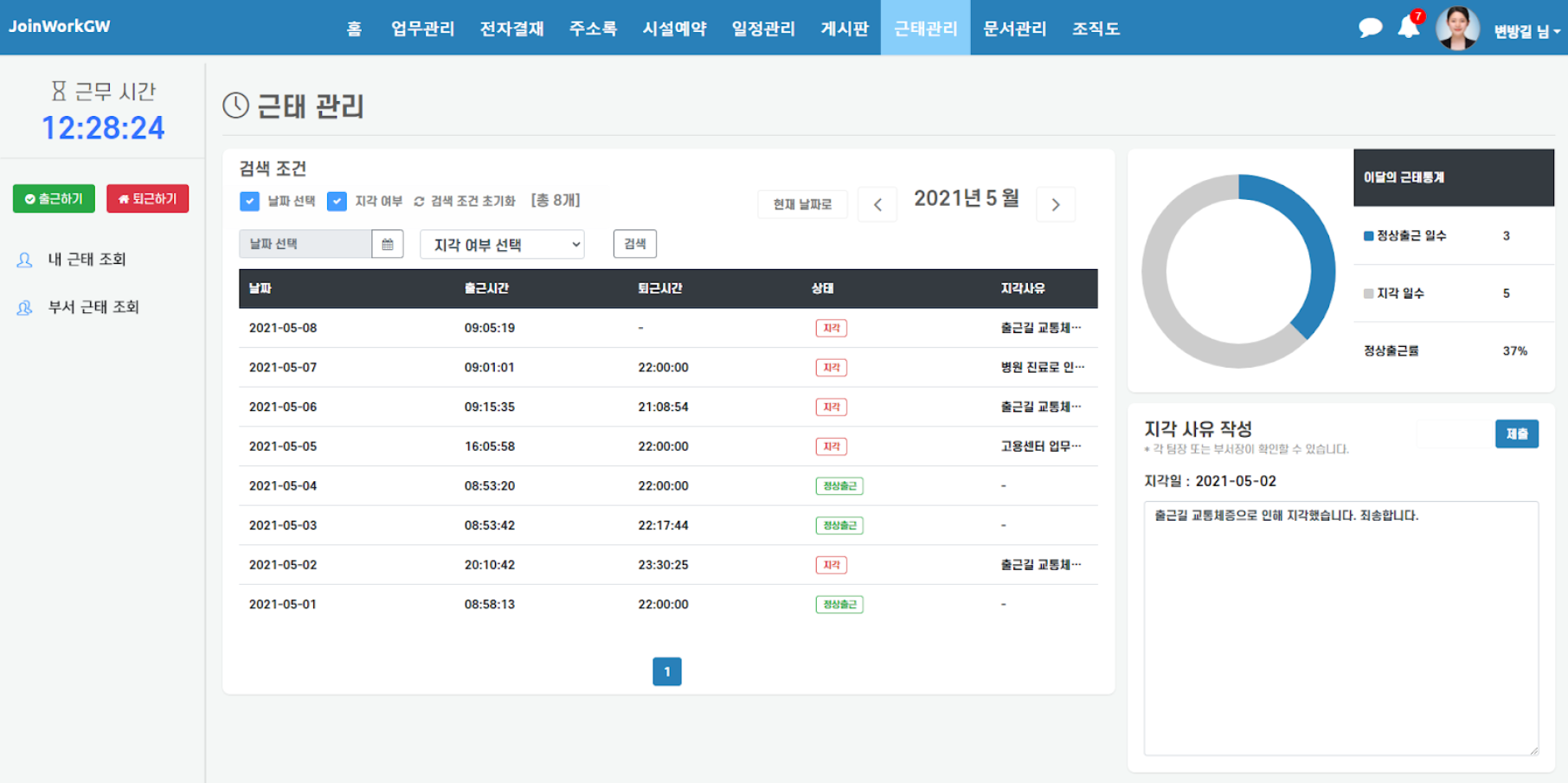 GitHub - taewonMin/JoinWorkGW: 그룹웨어 프로젝트