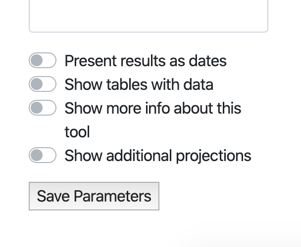 Allow a user to save parameter settings · Issue #146 · CodeForPhilly/chime · GitHub