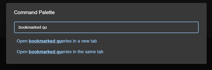 Added a new setting option that allows us to open the new query in a ...