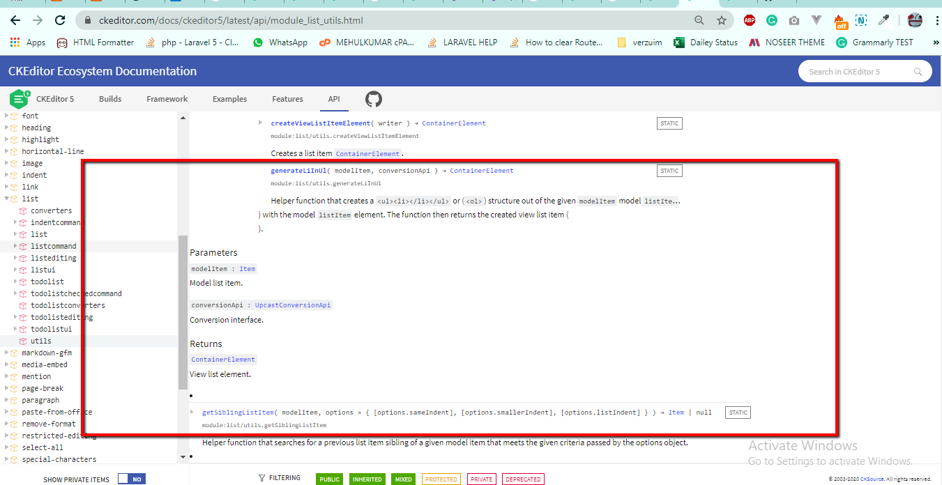 Page design issue in 'utils' document page. · Issue #7337 · ckeditor/ckeditor5 · GitHub