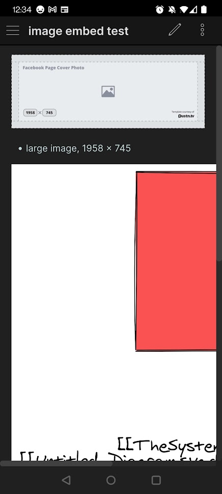 Default Width Of Embedded Transcluded Image Inconsistent With Mobile