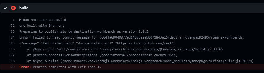 Last Publish Failed · Issue #421 · RoamJS/workbench · GitHub