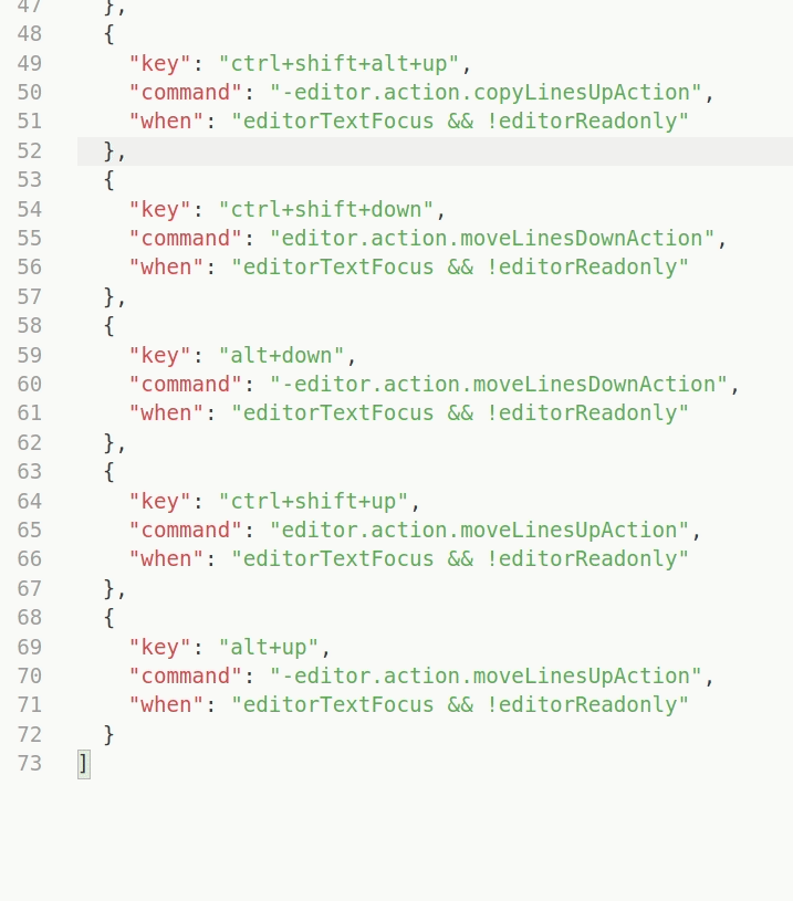 editor.action.moveLinesDownAction erroneously offsets the block to the ...