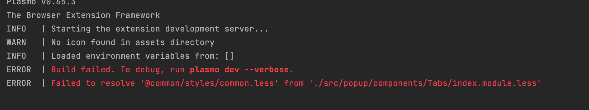 [BUG] Failed to resolve less files import · Issue #487 · PlasmoHQ/plasmo · GitHub