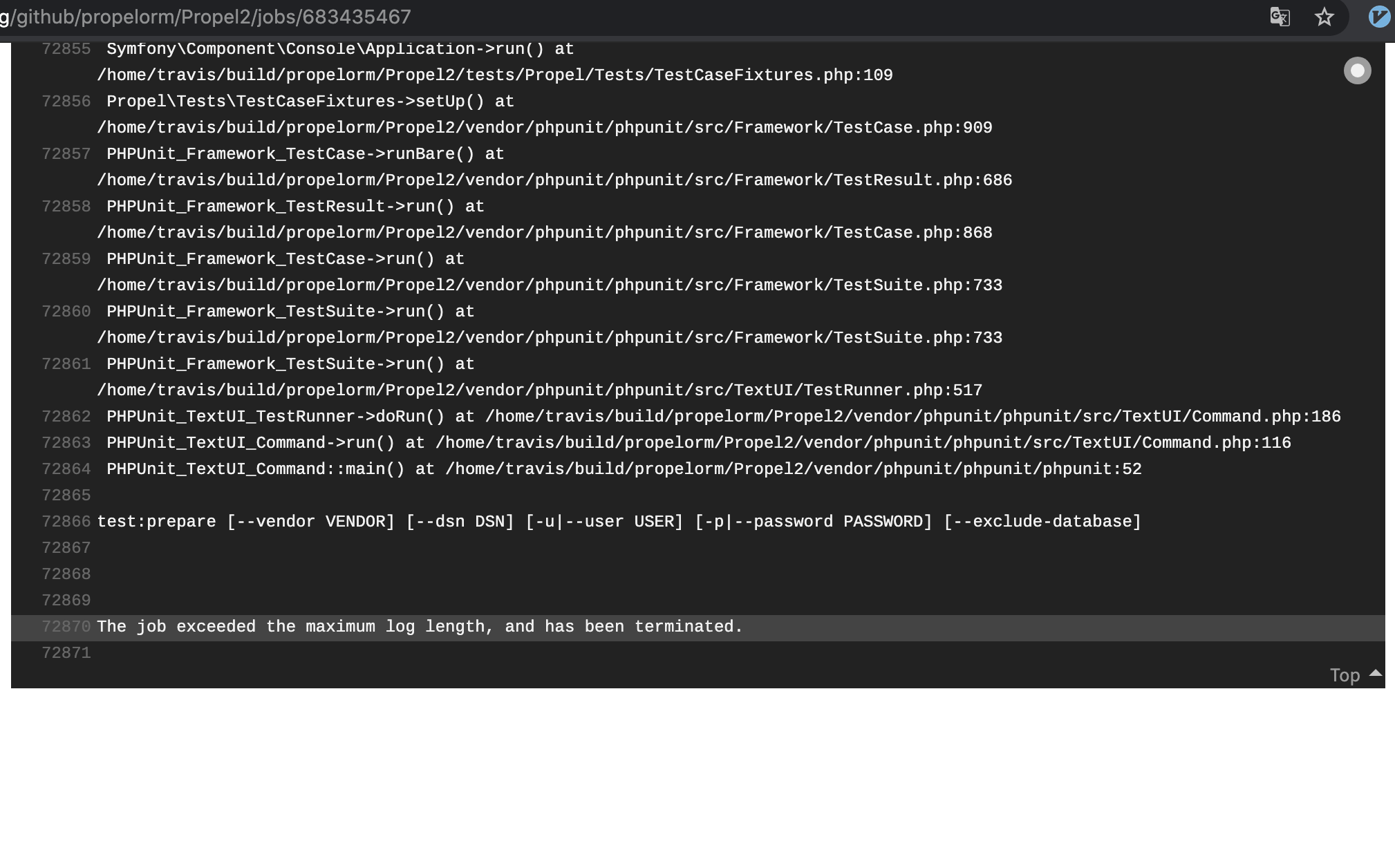 Prevent travis from crashing by default: Add "debug" flag to log calls. · Issue #1548 ...