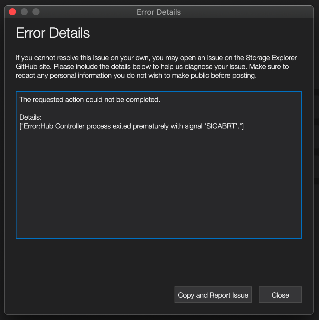 Error:Hub Controller process exited prematurely with signal 'SIGABRT'. · Issue #3605 · microsoft ...