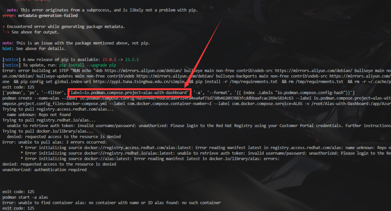 在使用podman-compose up 创建时 出现code 125 无法成功 · Issue #3193 · LmeSzinc/AzurLaneAutoScript · GitHub