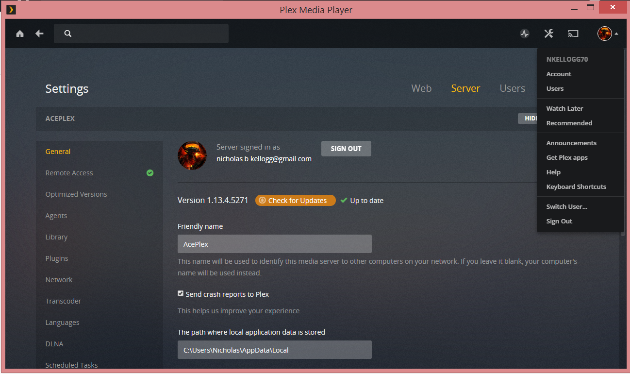 PMP Settings not available in 2.15.0.882 for Windows PC · Issue #769 · plexinc/plex-media-player ...