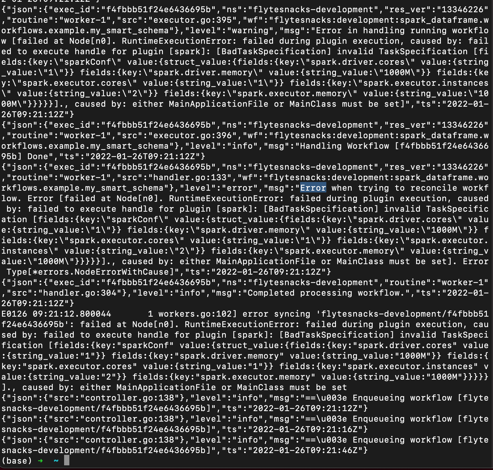 [BUG] Failed to run spark job when using flytekit remote · Issue #2103 · flyteorg/flyte · GitHub