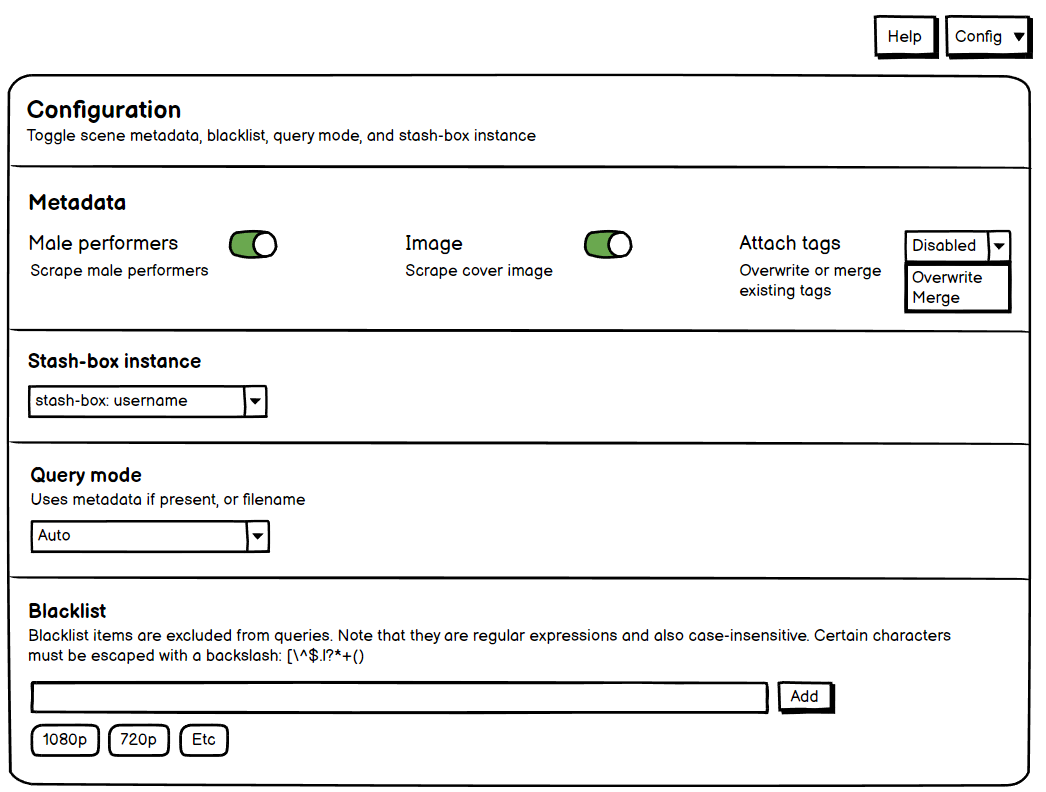 [Feature] [UI] Scene/Performer Tagger Configuration UI Refactor · Issue #3130 · stashapp/stash ...