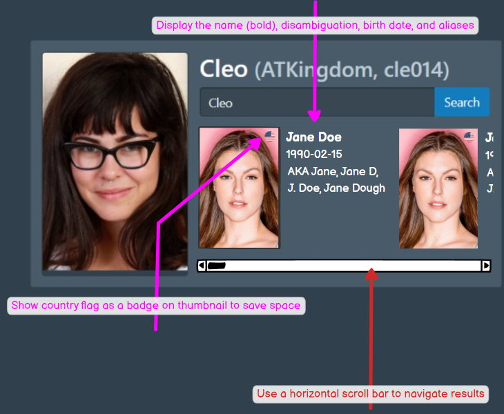 [Feature] [Performer Tagger] Return more search results and restructure results presentation ...