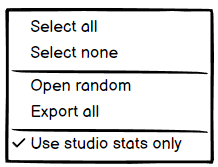 [Feature] Performer studio stats only toggle option on studio performer ...
