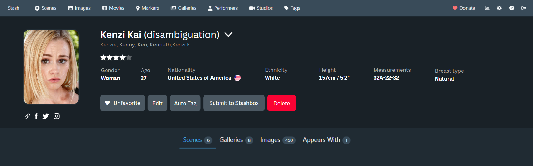 [Feature] Performer Page Restructure · Issue #3703 · stashapp/stash ...