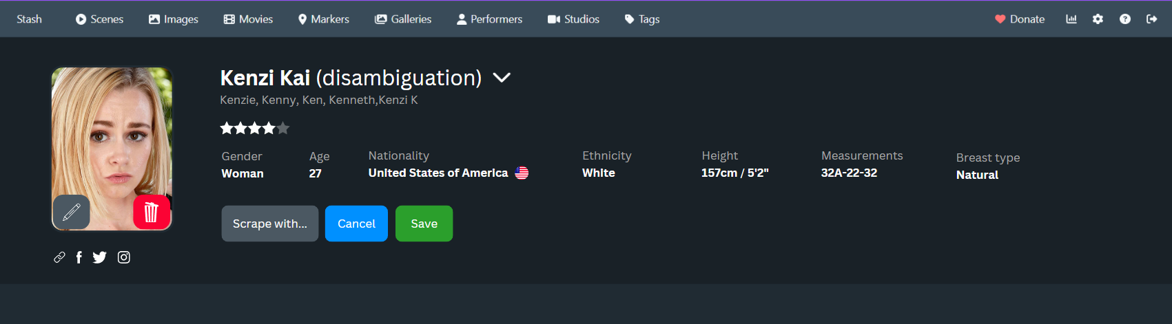 [Feature] Performer Page Restructure · Issue #3703 · stashapp/stash · GitHub