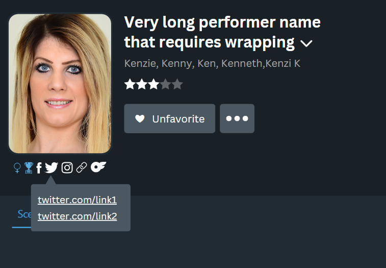 [Feature] Performer Page Restructure · Issue #3703 · stashapp/stash · GitHub